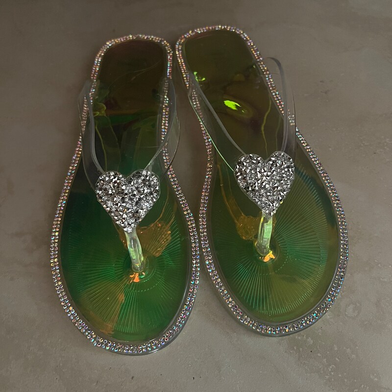 Rhinestone Sandals - Etsy