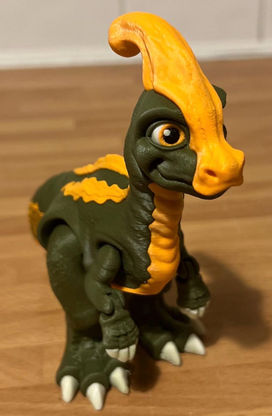 Articulated Parasaurolophus - 3D Printed Dinosaur Desktop Fidget Toy ...