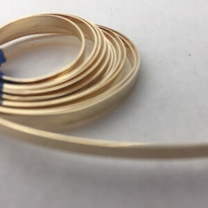 14kt Gold Filled Bezel Wire for Jewelry Making, Stone Setting Flat Wire ...