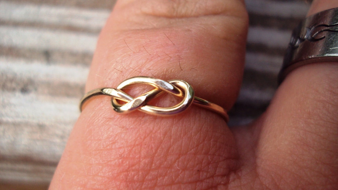 Set of 2, Jewelry, Ring, Love Knot, Never Ending Knot, 14kt Gold Filled ...