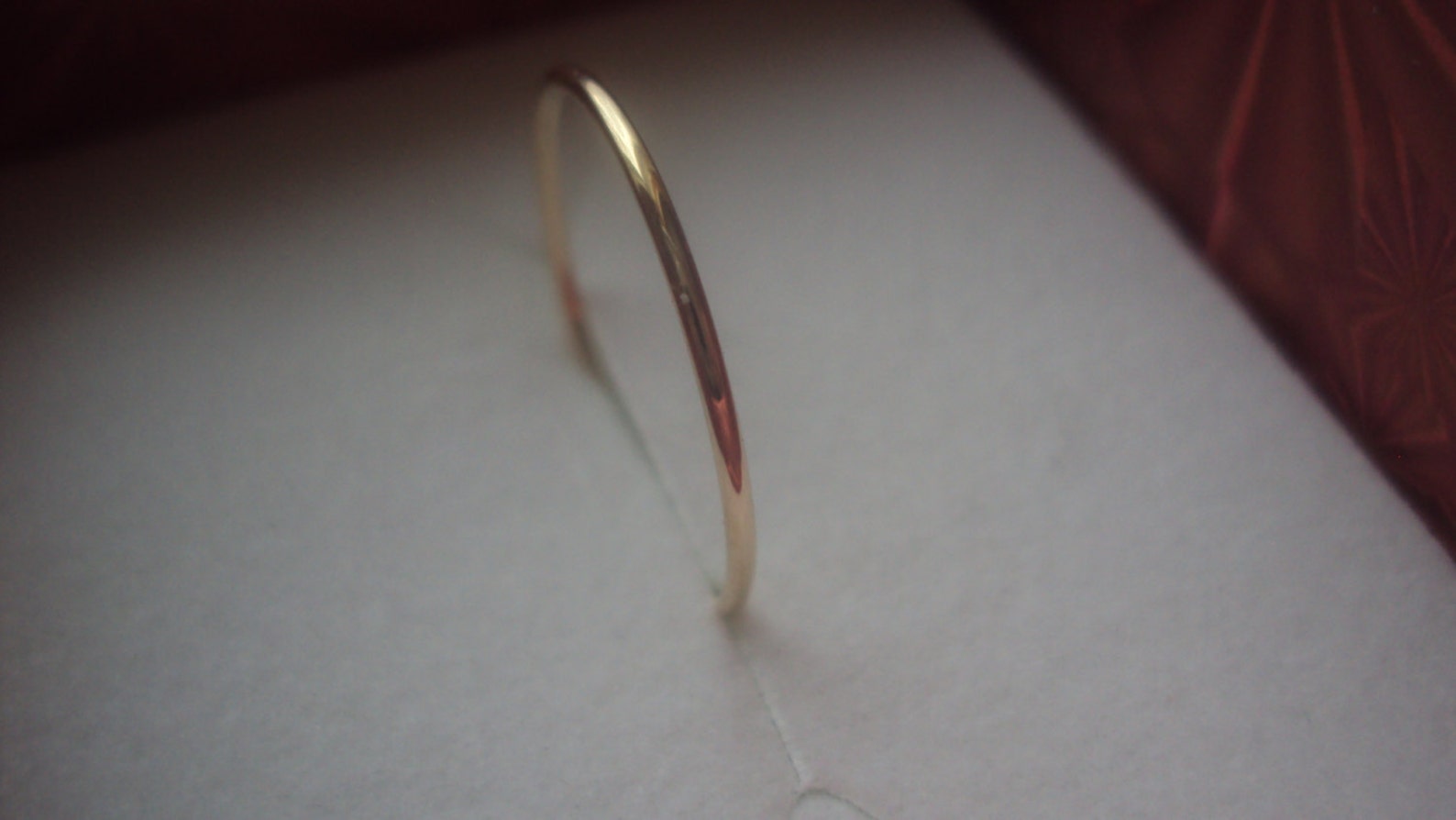 10kt SOLID Gold, 20 Gauge Stacking Ring, 0.8mm Thick, Handcrafted ...