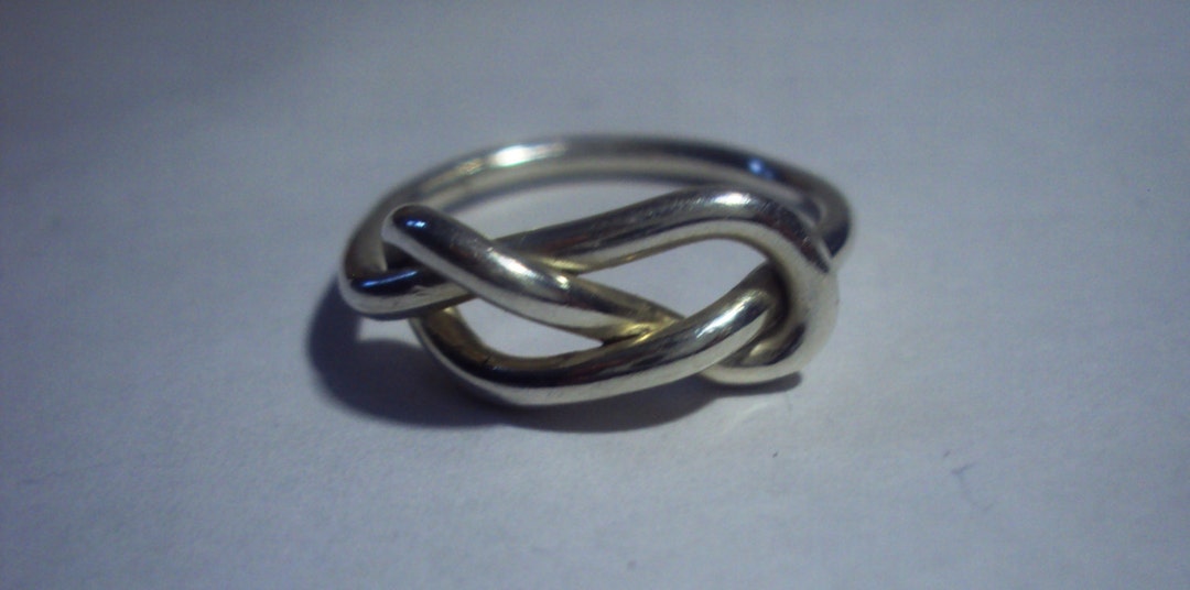Infinity Knot Ring, Sterling Silver, Massive, 12g, Huge, Men, Women ...
