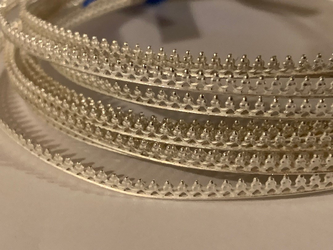 925 Sterling Silver Bezel Wire, Gallery Wire, by the Foot, Fancy Wire ...