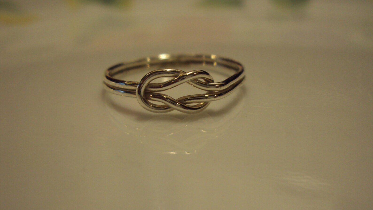Set of 2, Buckle Knot, Sailors Knot, Hercules Knot Ring, 14kt Yellow ...
