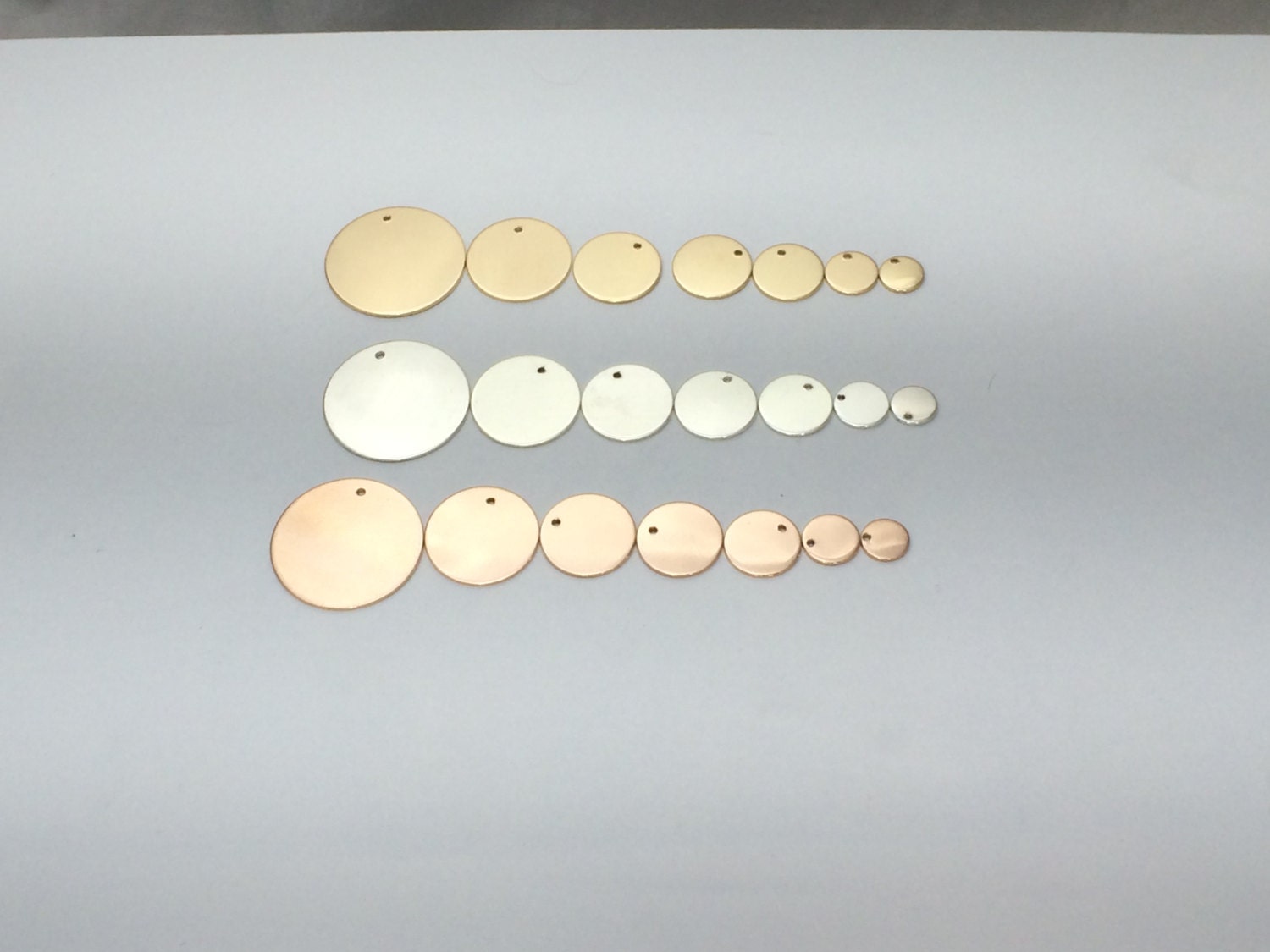 1/4" or 6.4mm Round Disc, Stamping Circle Blank, Jewelry Tags, Stamping ...