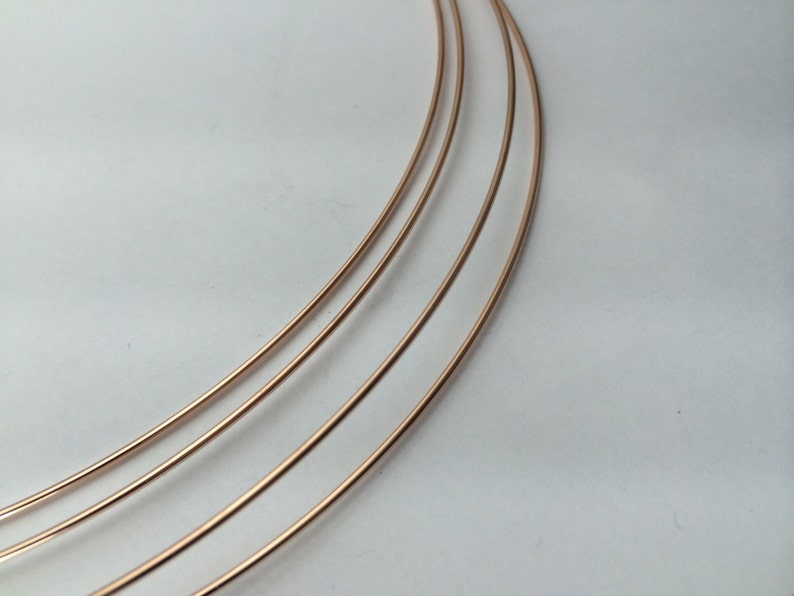 14kt Rose Gold Filled Round Wire DEAD SOFT By The Foot | Etsy
