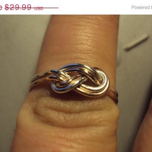 Etsy Jewelry, Infinity Knot, Double Infinity Knot Ring, Any Metals ...