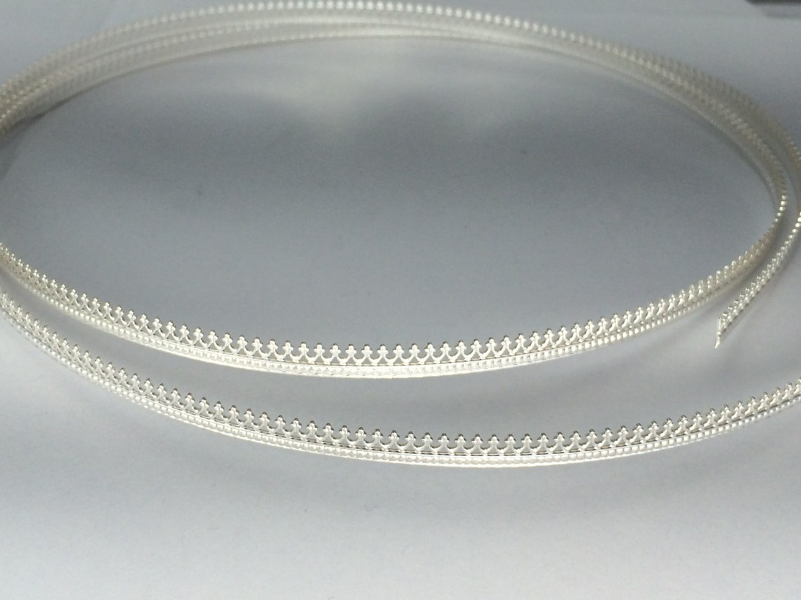 2 Ft bezel Wire Gallery Wire Argentium Sterling Silver - Etsy
