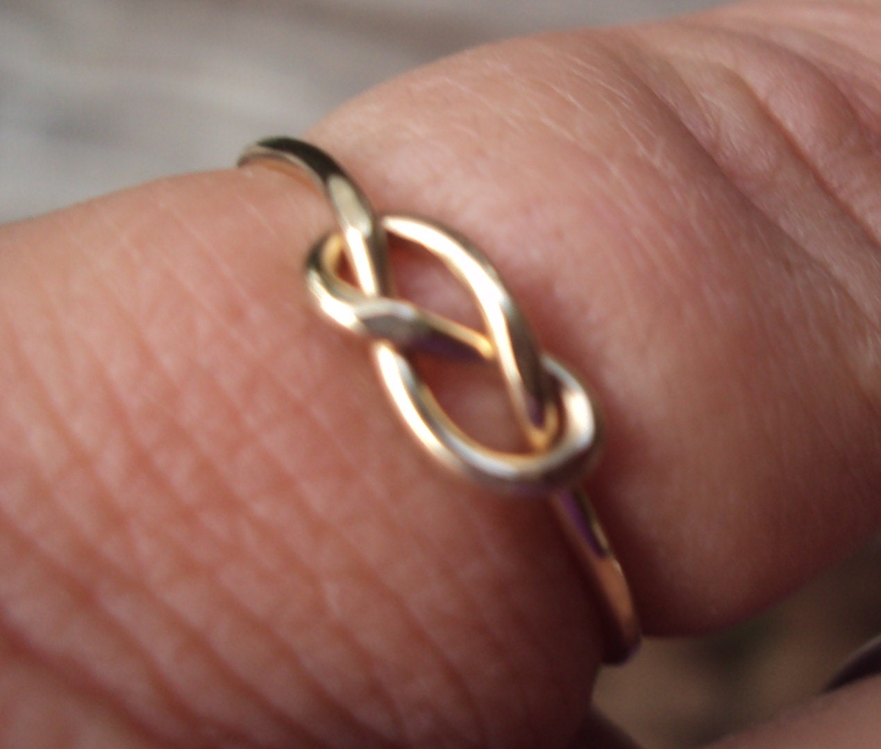 Spring Sale Etsy jewelry knot ring infinity knot 14kt gold | Etsy