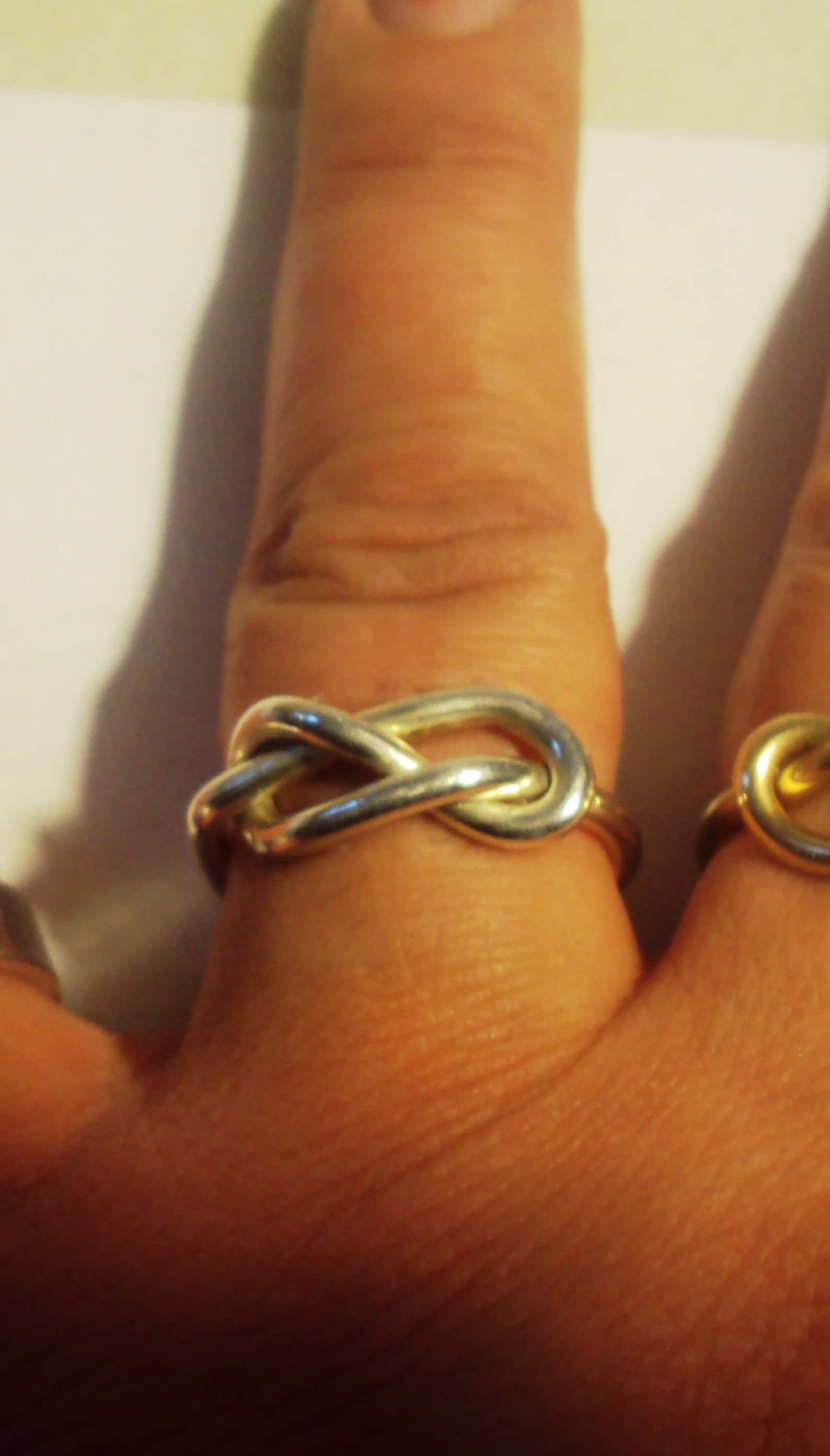 Infinity Knot Ring Sterling Silver Massive 12g Huge Men - Etsy