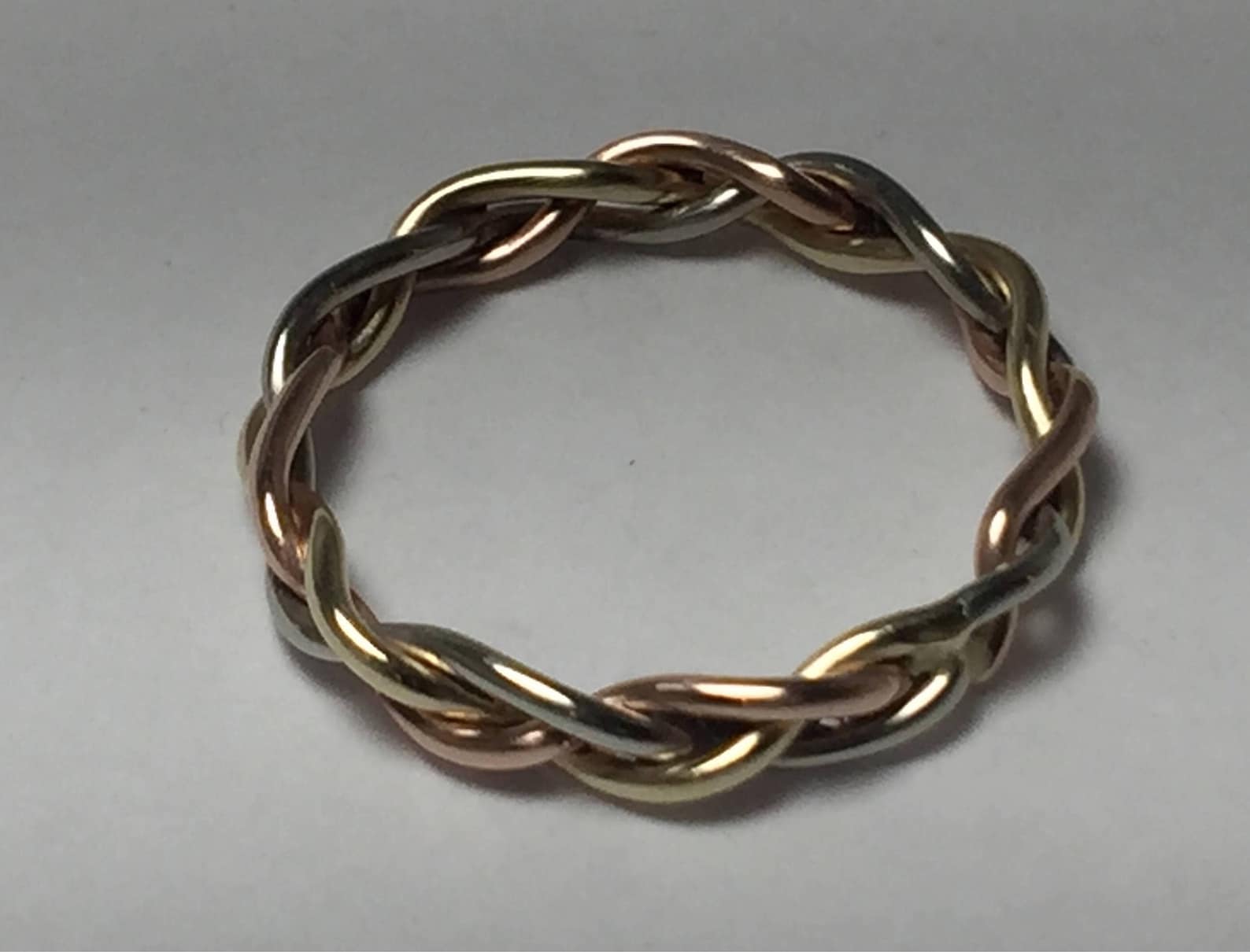 Braid Ring Gold Braided Ring Braided Wedding Band 10kt - Etsy