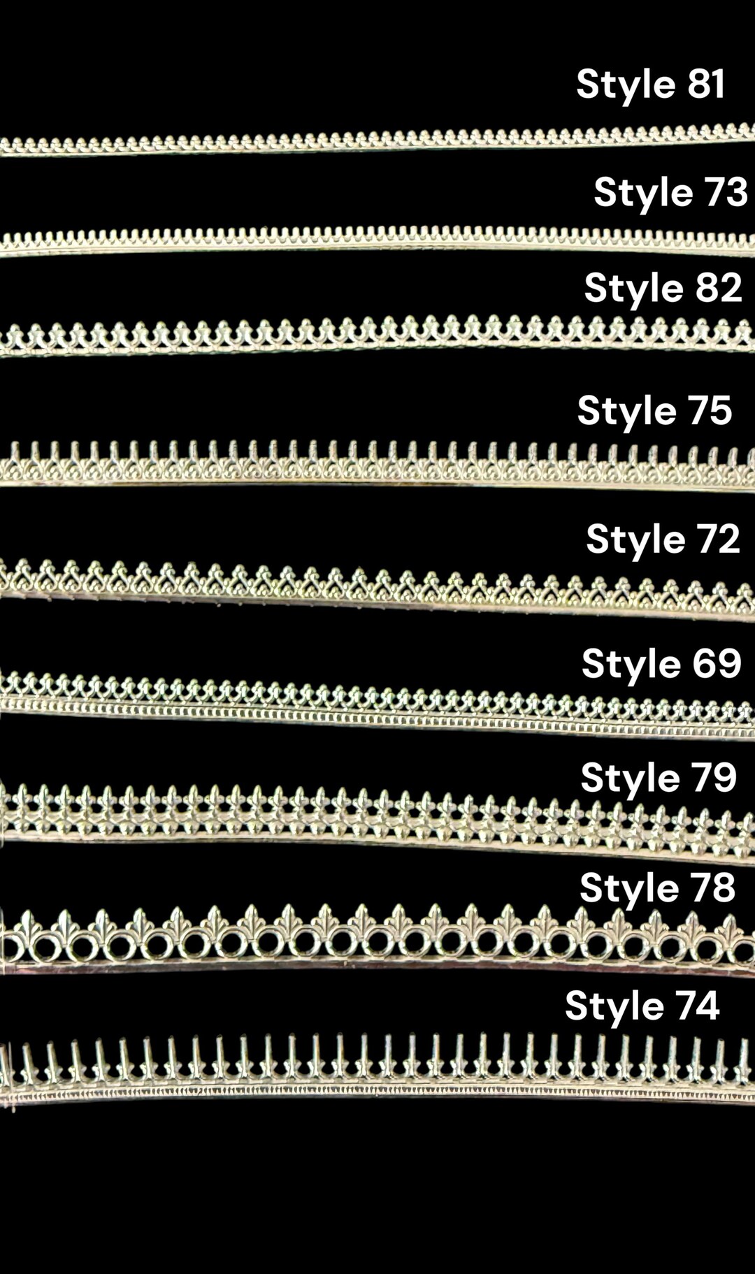 Sterling Silver Crown Gallery Strip Wire, 925 Silver, Made in USA - Etsy