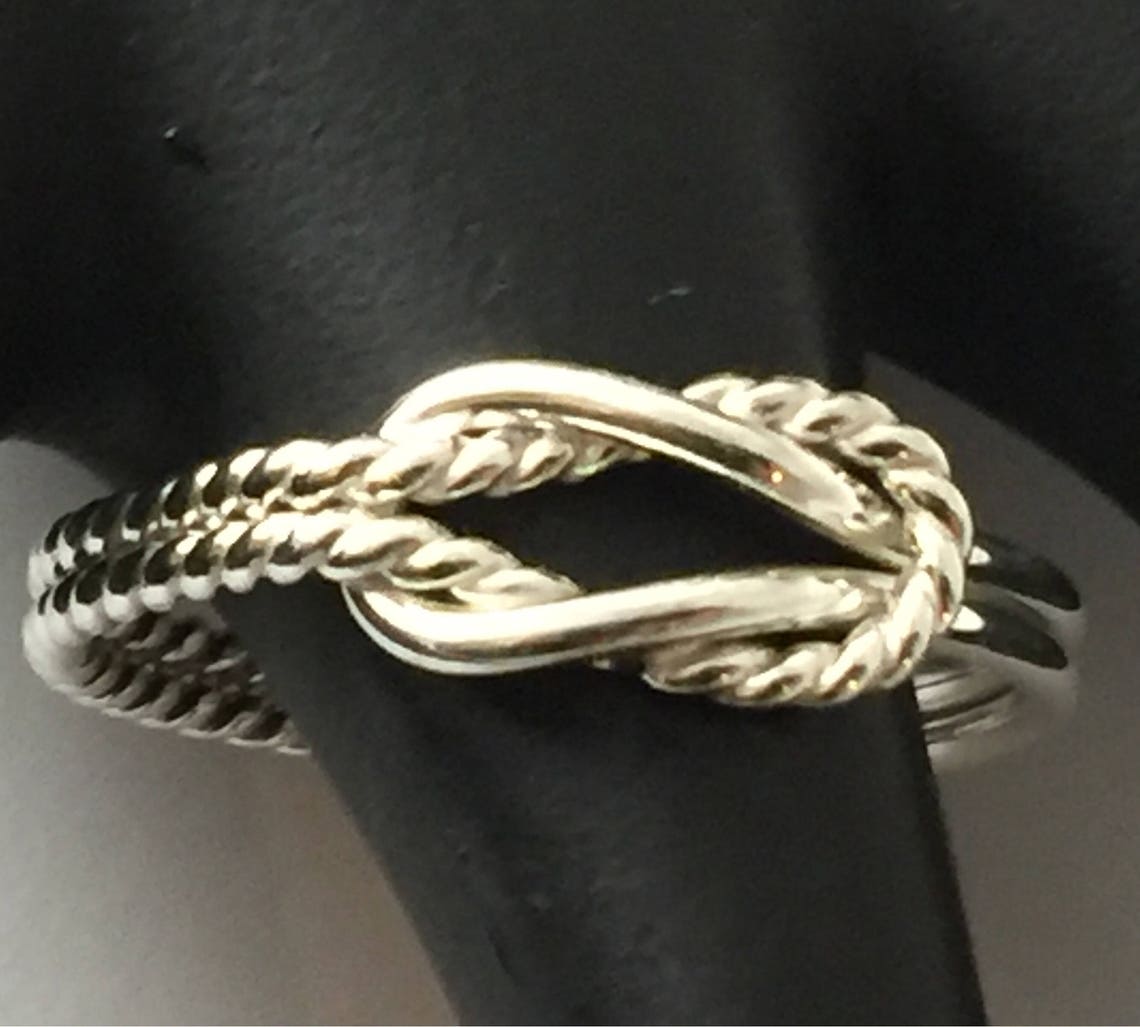 Hercules Knot Silver Buckle Knot Ring Twisted Buckle Knot - Etsy