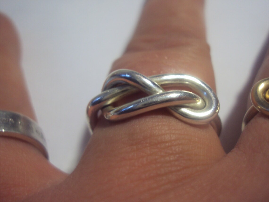 Infinity Knot Ring Sterling Silver Massive 12g Huge Men - Etsy