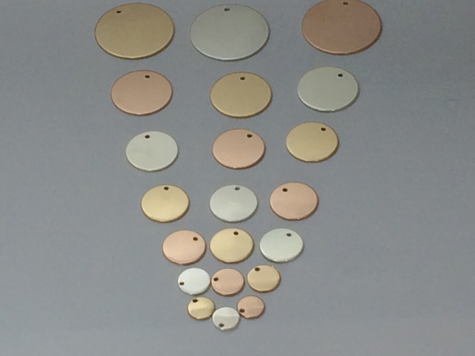 3/8 Blank 9.5mm Disc Blank in Your Color Choice Hand - Etsy