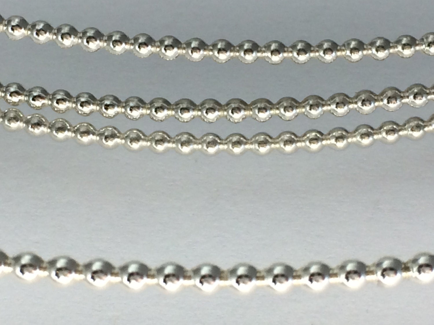 1 Ft Commercial Supplies Full Bead Wire 1.88mm Sterling - Etsy