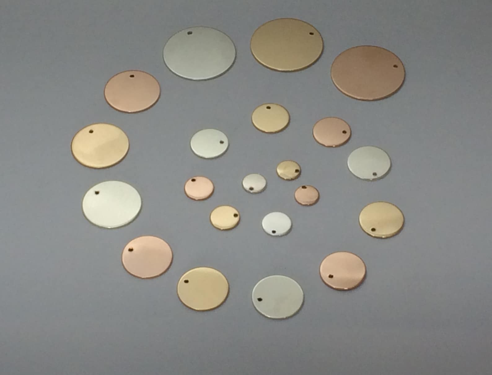 3/8 Blank 9.5mm Disc Blank in Your Color Choice Hand - Etsy