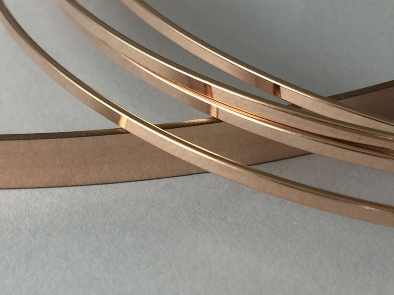 1 Ozt 14kt ROSE Gold Fill Flat Wire Rectangle Jewelry Wire - Etsy Australia