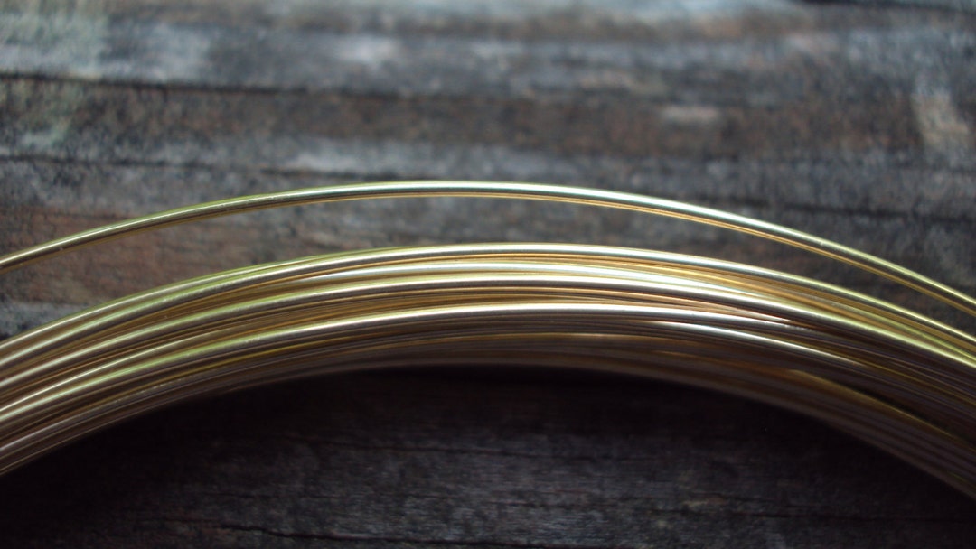 14kt Gold Fill Wire, Round Wire, Gold Filled Wire, Dead Soft, by the 1/ ...