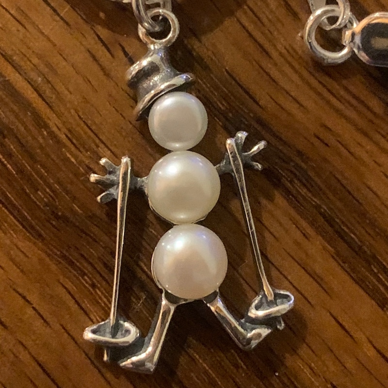 Snowman Necklace - Etsy