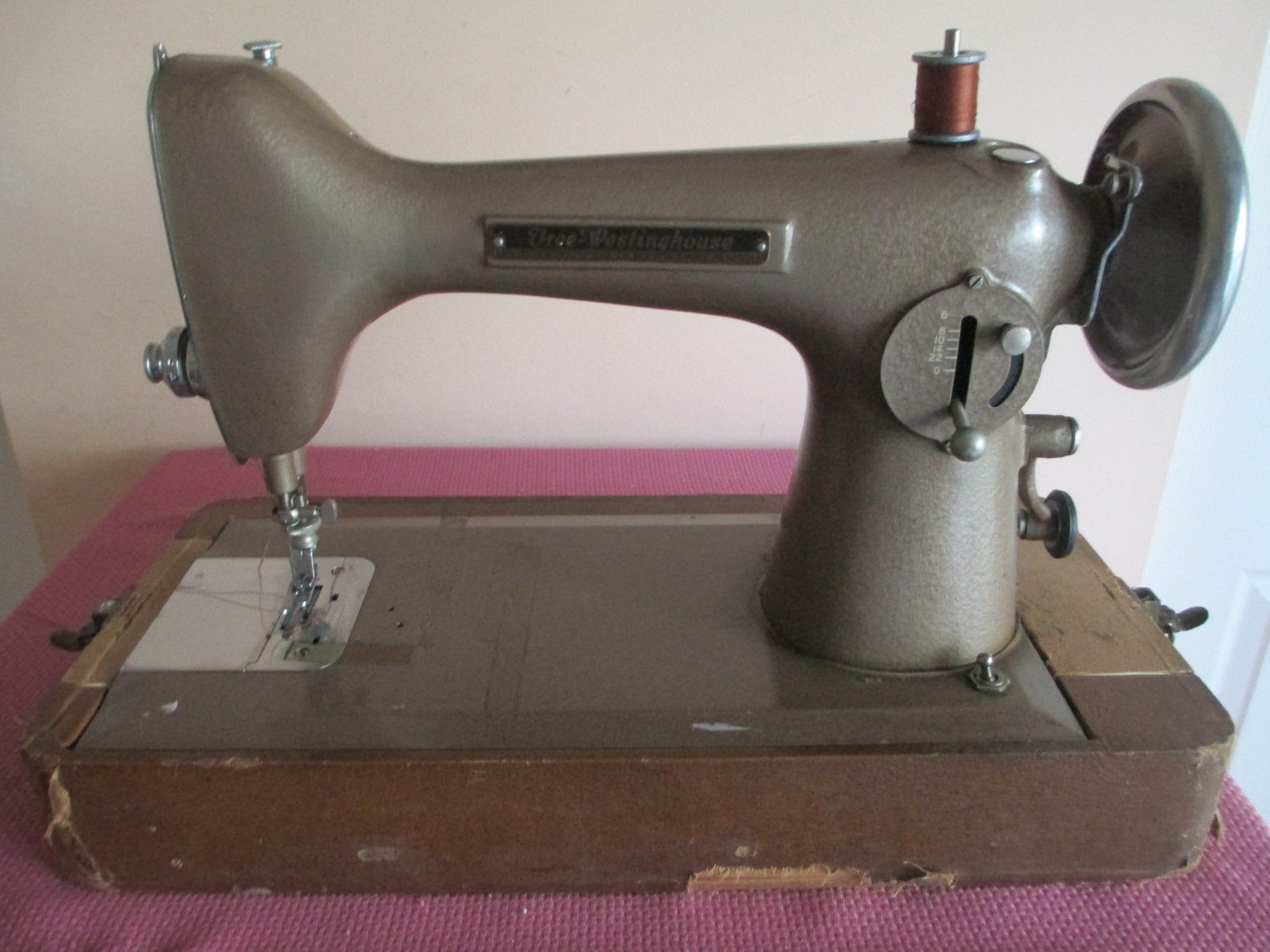 FREE WESTINGHOUSE Electric Sewing Machine & Case, Model AHR Type F ...