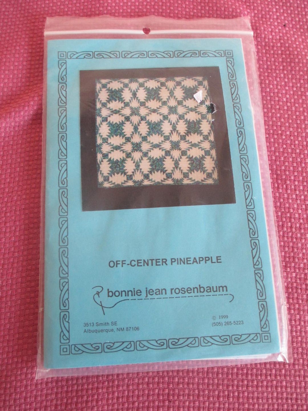 Off-center Pineapple Quilt Pattern, Bonnie Jean Rosenbaum, 1999 ...
