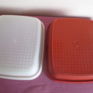 Vtg Tupperware SEASON SERVE, #1518, Paprika Sheer Ice, 9" X 7" X 2 ...