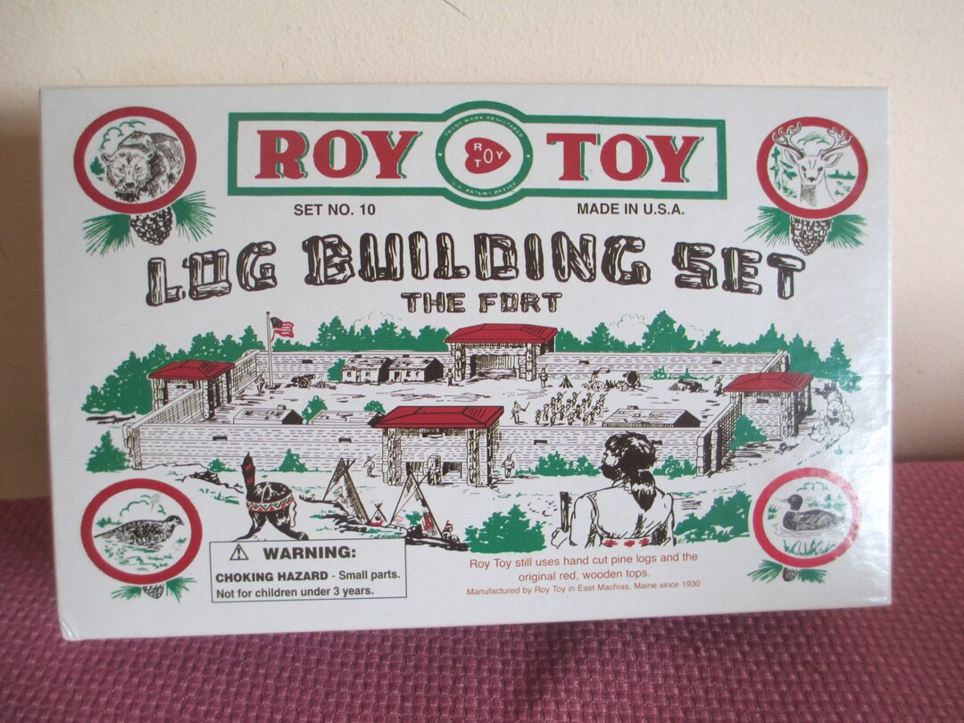 Vtg ROY TOY Log Building Set, the FORT, Set No. 10, Complete - Etsy