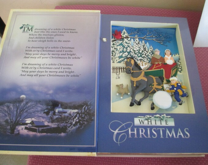 Mr Christmas WHITE CHRISTMAS Animated Musical Book, 2001 Music Box - Etsy