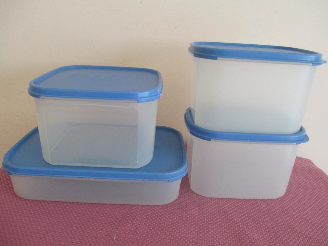 TUPPERWARE Blue Modular Mates Oval Storage Food Containers , YOU CHOOSE ...