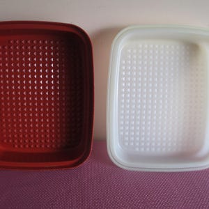 Vtg Tupperware SEASON SERVE, #1518, Paprika Sheer Ice, 9" X 7" X 2 ...