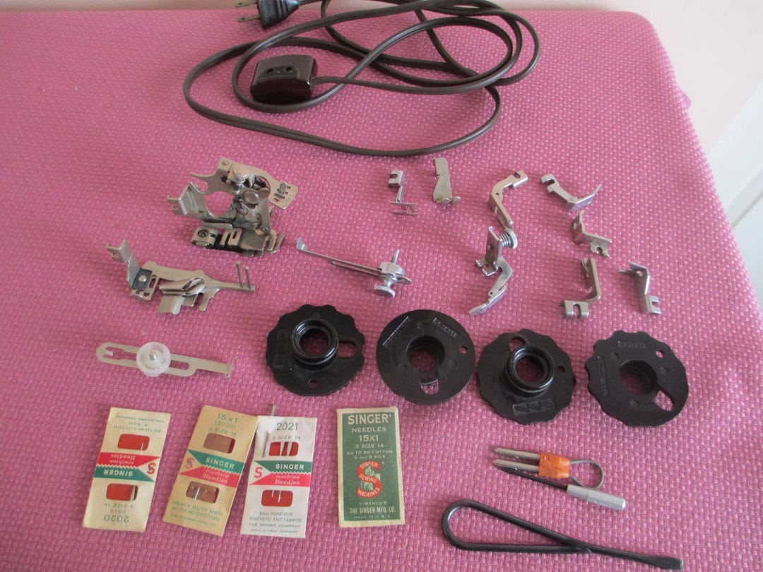 Vtg Lot SINGER and SIMANCO Accessories / Parts, 25 Pieces Includes ...
