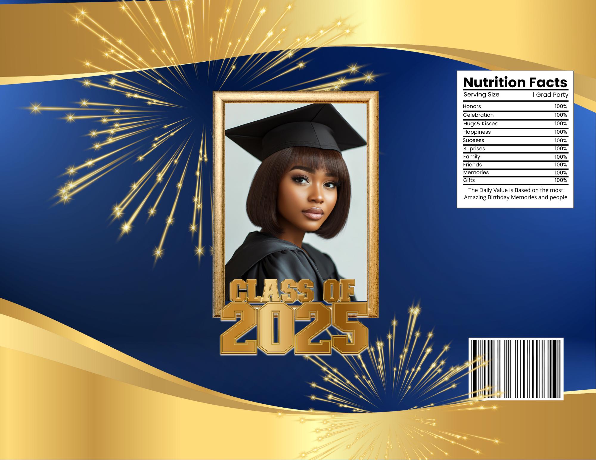 15 Editable Graduation Chip Bag Design | Instant Download | DIY Party ...