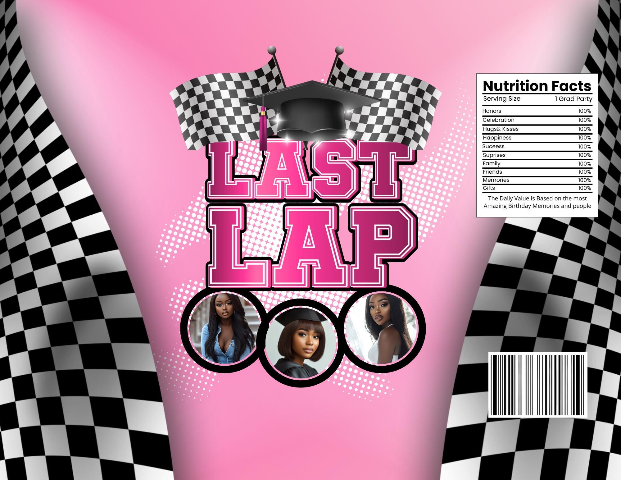 15 Editable Graduation Chip Bag Design | Instant Download | DIY Party ...