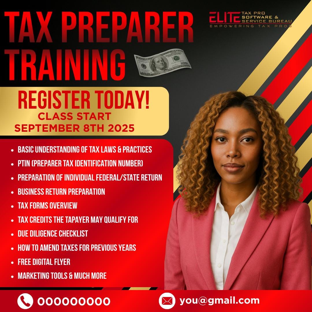 11 Red and Black Tax Flyer Templates Content Kit - Etsy