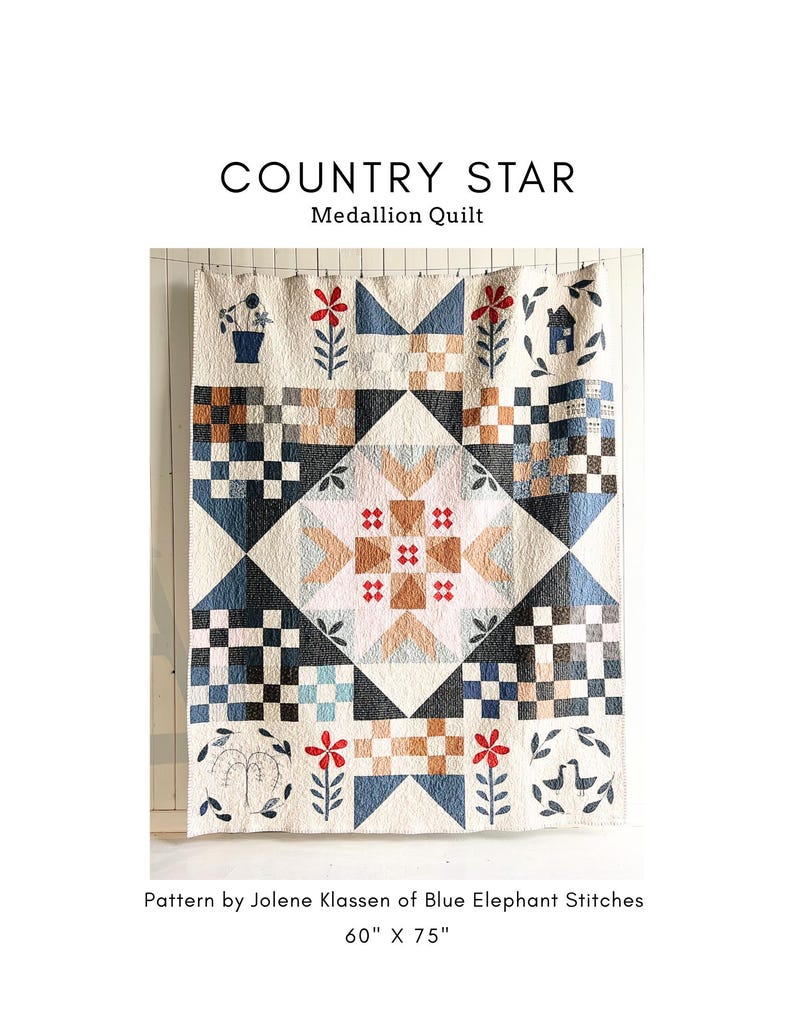 Country Star Medallion Quilt PDF Pattern - Etsy