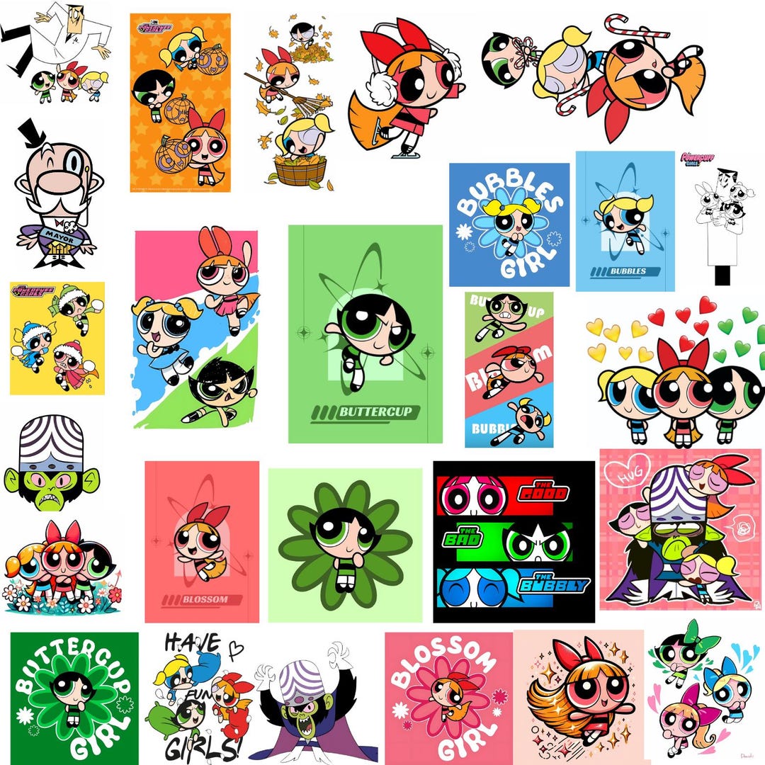 Powerpuff Girls PNG, Powerpuff Girls, Cartoon, Bubbles PNG, Girl Gift ...