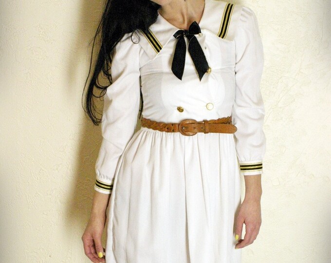 Vintage Pin up Sailor Mini Dress - Etsy