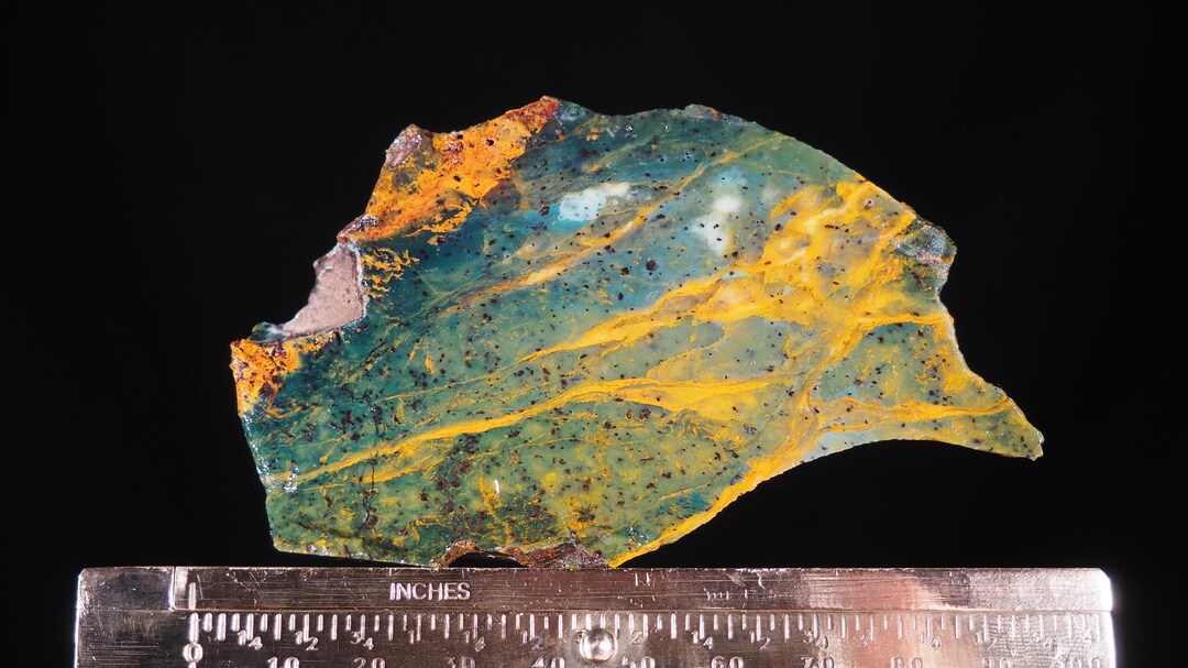 Gary Green Jasper Slice-larsonite Jasper Slab - Etsy