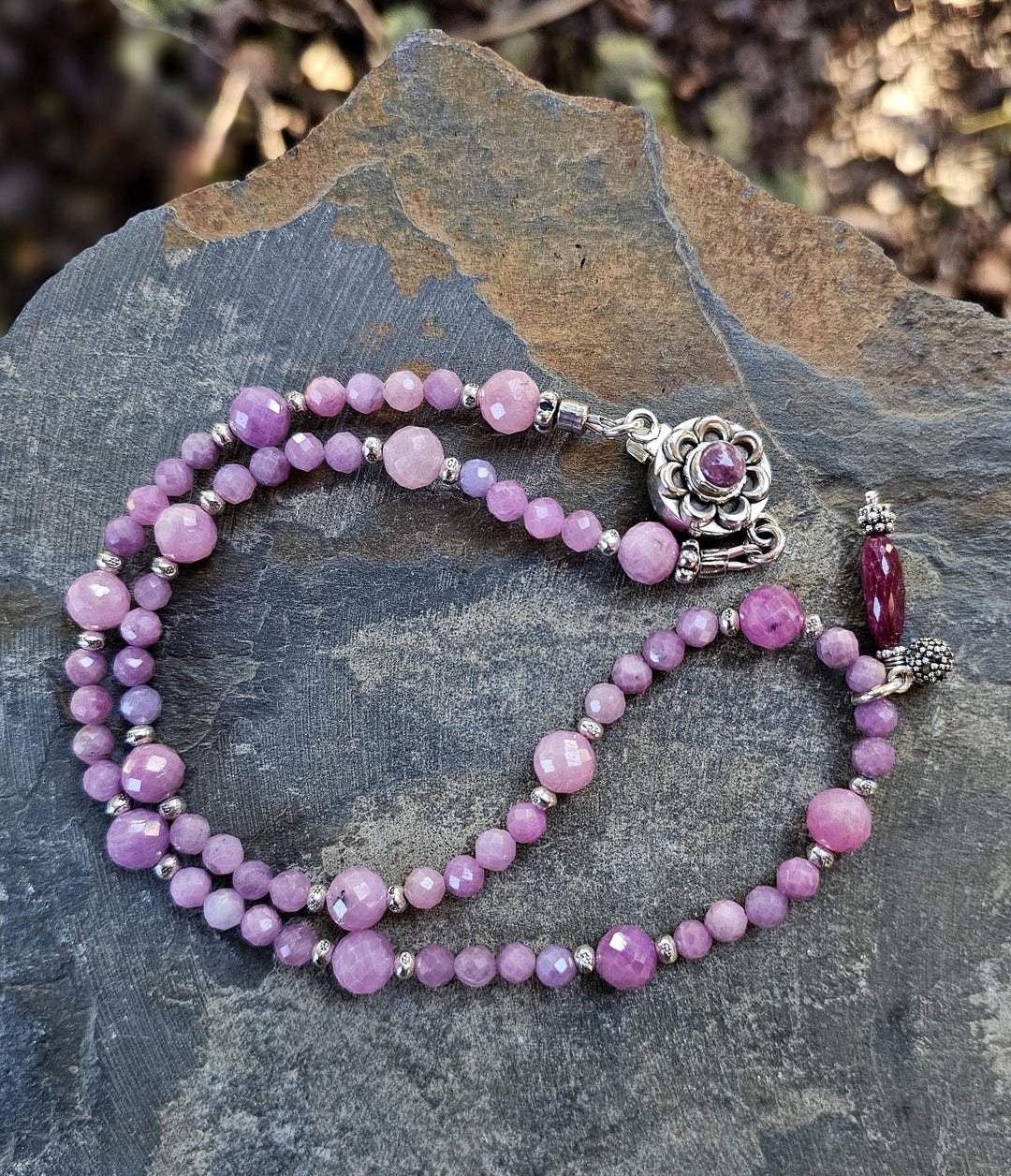 Genuine Ruby Necklace, Natural Color Ruby, Handmadebyjoy, Valentine's ...