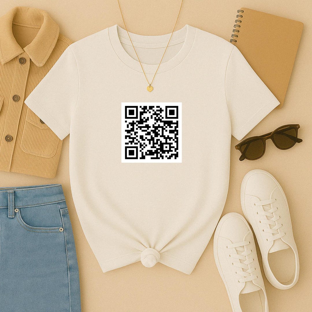 Rick Roll QR Code Shirt – Funny Internet Meme T-shirt, Never Gonna Give ...
