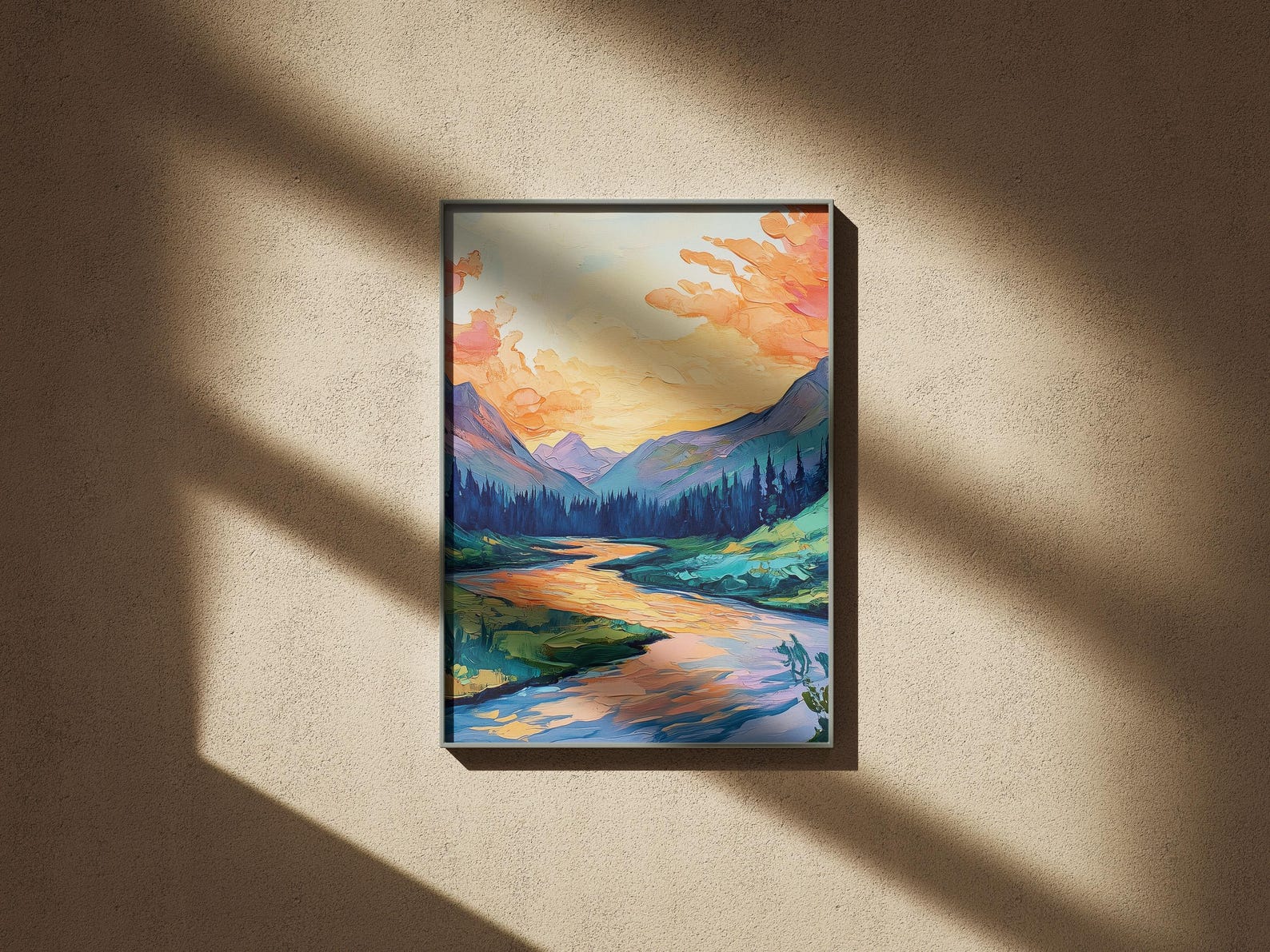 Snowdonia National Park Print - Set of 3 Vibrant Modern Landscape ...