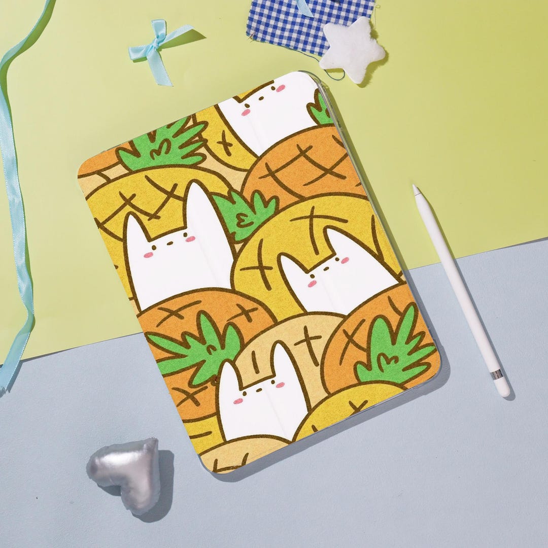 Pineapple Cat Fun Cover Case for Apple iPad – Fits iPad Mini 1/2/3/4/5 ...