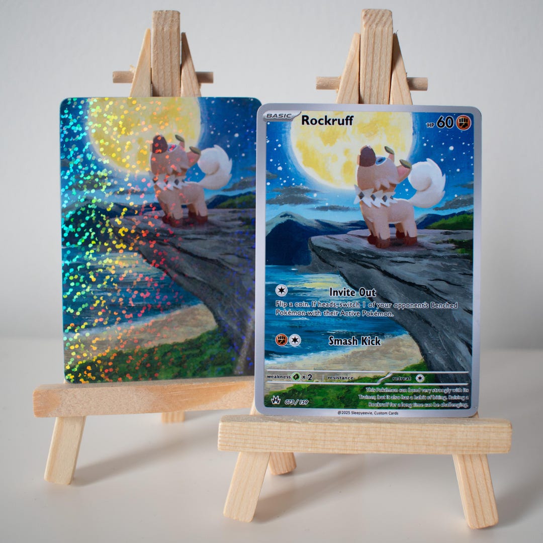 Rockruff Full Art Print - Etsy