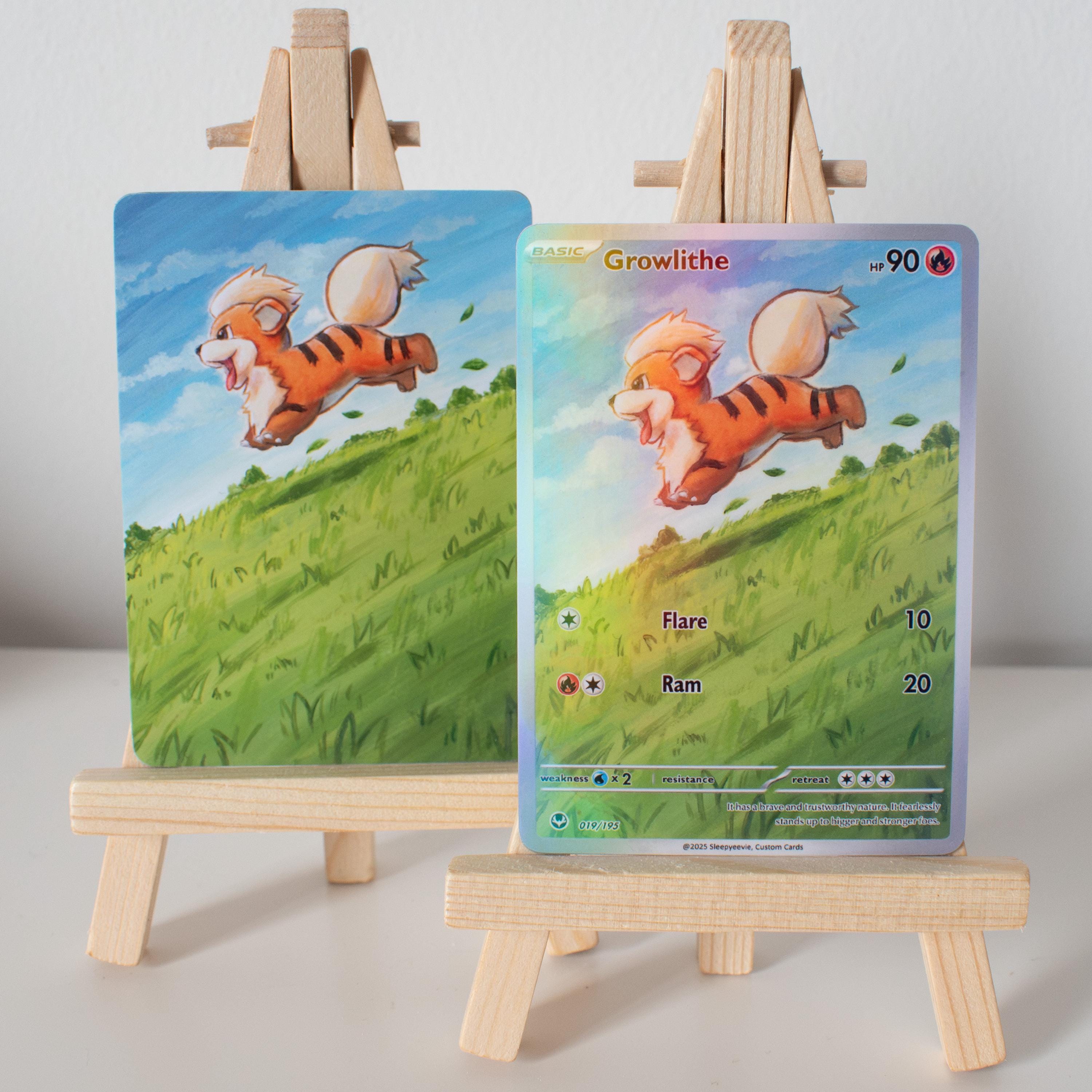Growlithe Full Art Print - Etsy