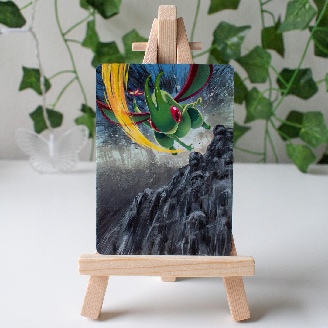 Flygon Full Art Painted Card - Etsy