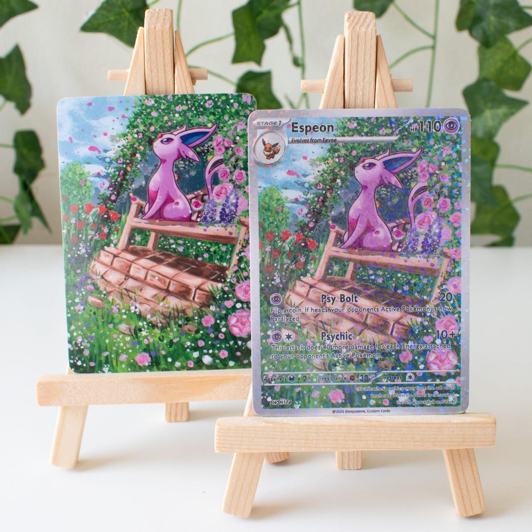 Espeon Full Art Print - Etsy