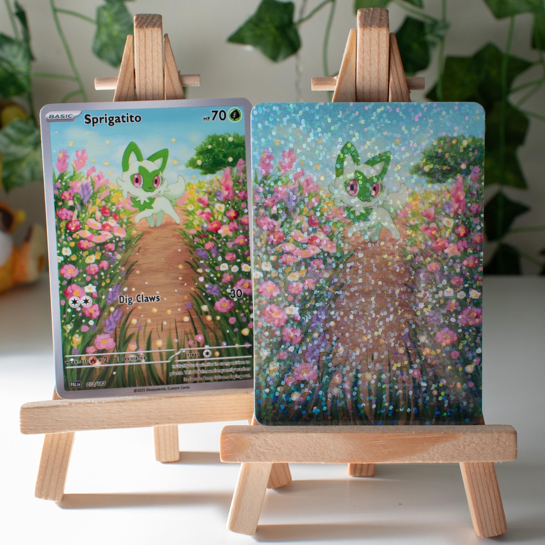 Sprigatito Full Art Print - Etsy