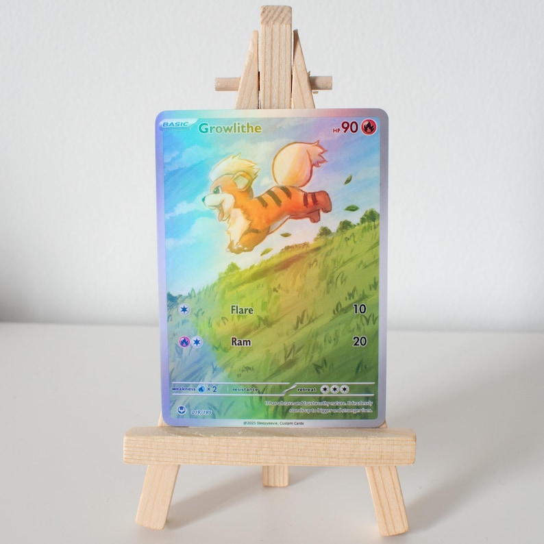 Growlithe Full Art Print - Etsy