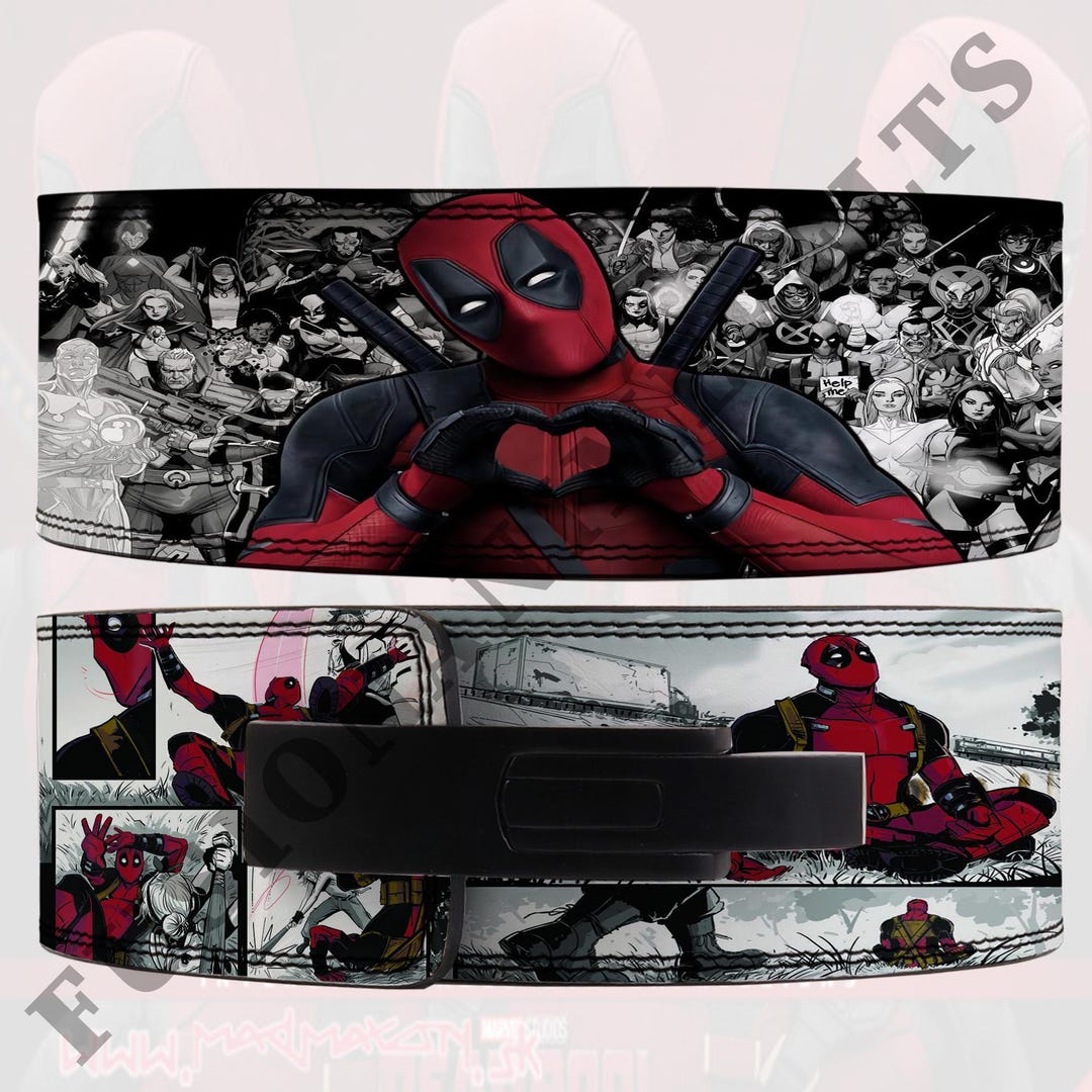 Deadpool Weight Lifting Belt , Custom Lever Belt,weightlifting Belt ...